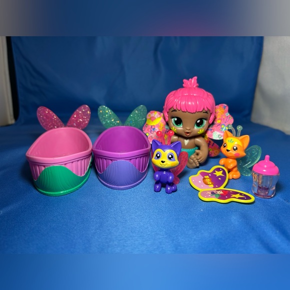 Hasbro | Toys | Baby Alive Mini Glo Pixies Dolls With Pink Hair Blue ...